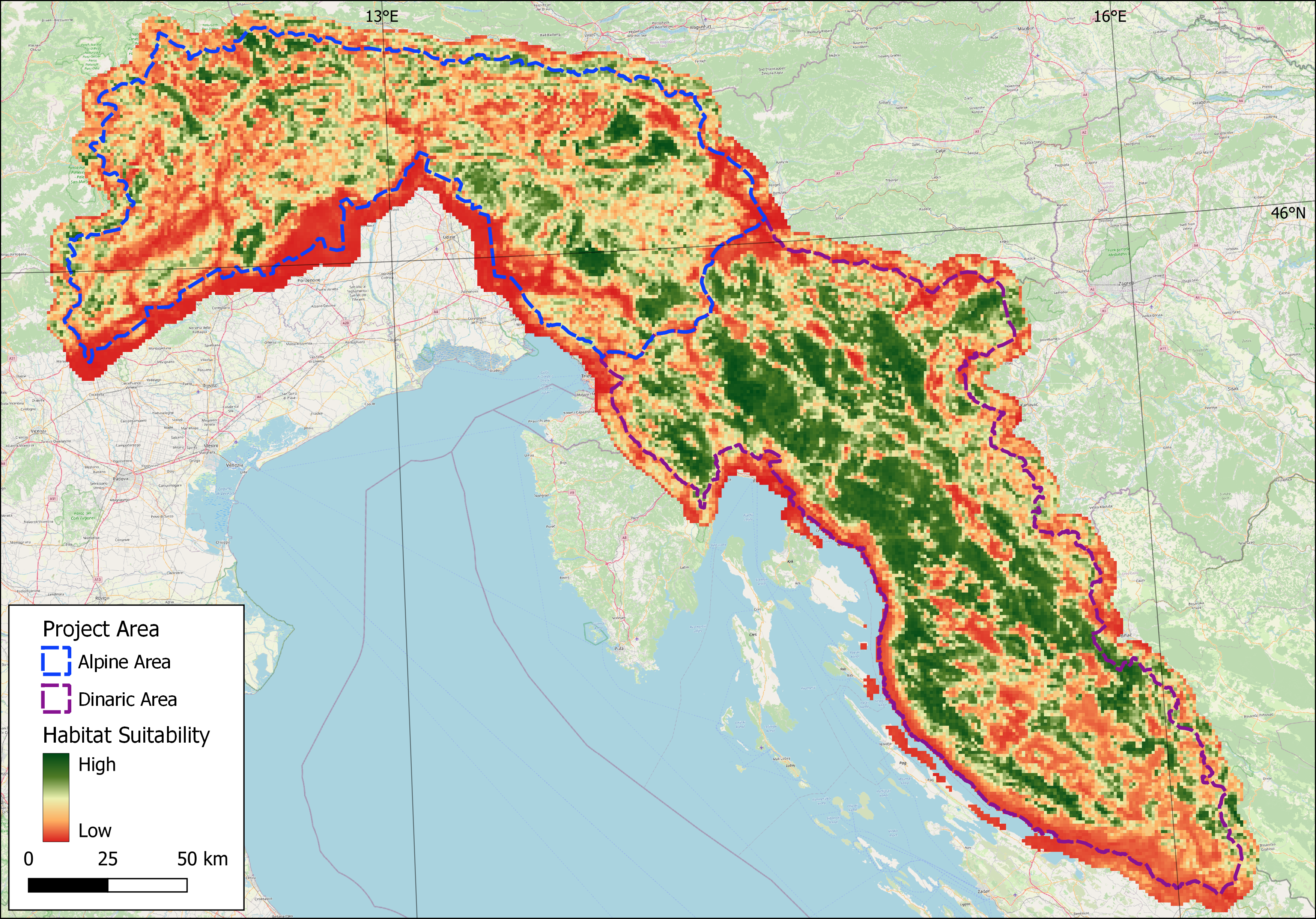 Dinaric Alps Map